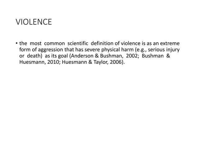 management of aggression | PPTX
