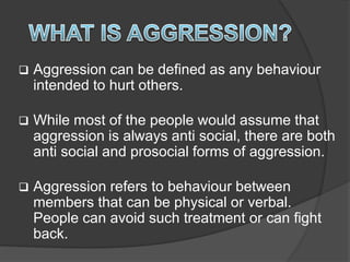 Aggressionppt final faheem | PPT
