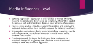 AQA Psychology A Level Revision Cards - Aggression Topic | PPT