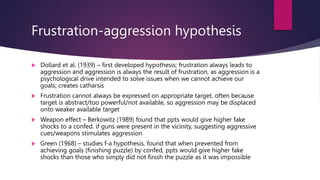 AQA Psychology A Level Revision Cards - Aggression Topic | PPT