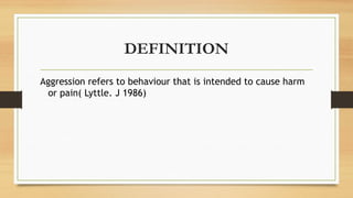 AGGRESSION Mental Health Psychiatry.pptx