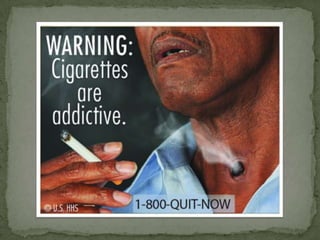 Aggressive cigarette pack warnings by bharat | PPTX
