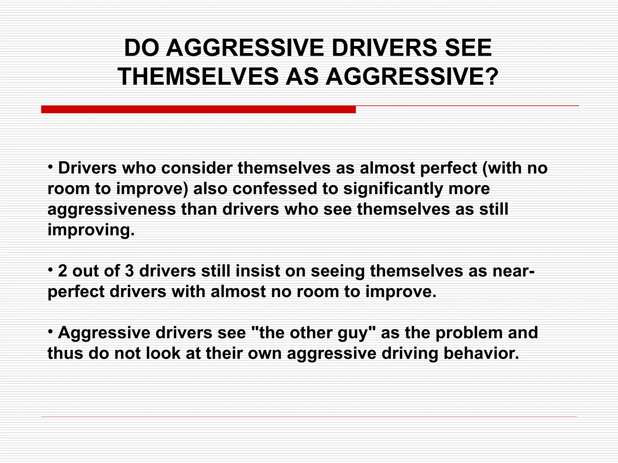 Aggressive Driving (Road Rage) and its prevention | PPT