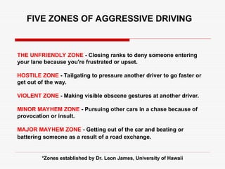 Aggressive Driving (Road Rage) and its prevention | PPT