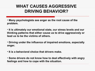 Aggressive Driving (Road Rage) and its prevention | PPT