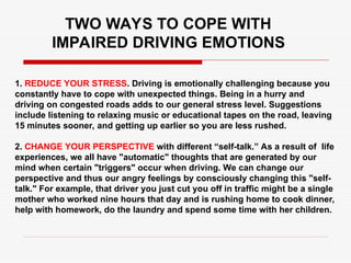 Aggressive Driving (Road Rage) and its prevention | PPT