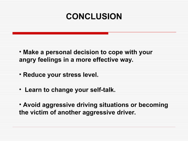 Aggressive Driving (Road Rage) and its prevention | PPT | Mental Health ...