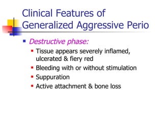 Aggressive Periodontitis | PPT