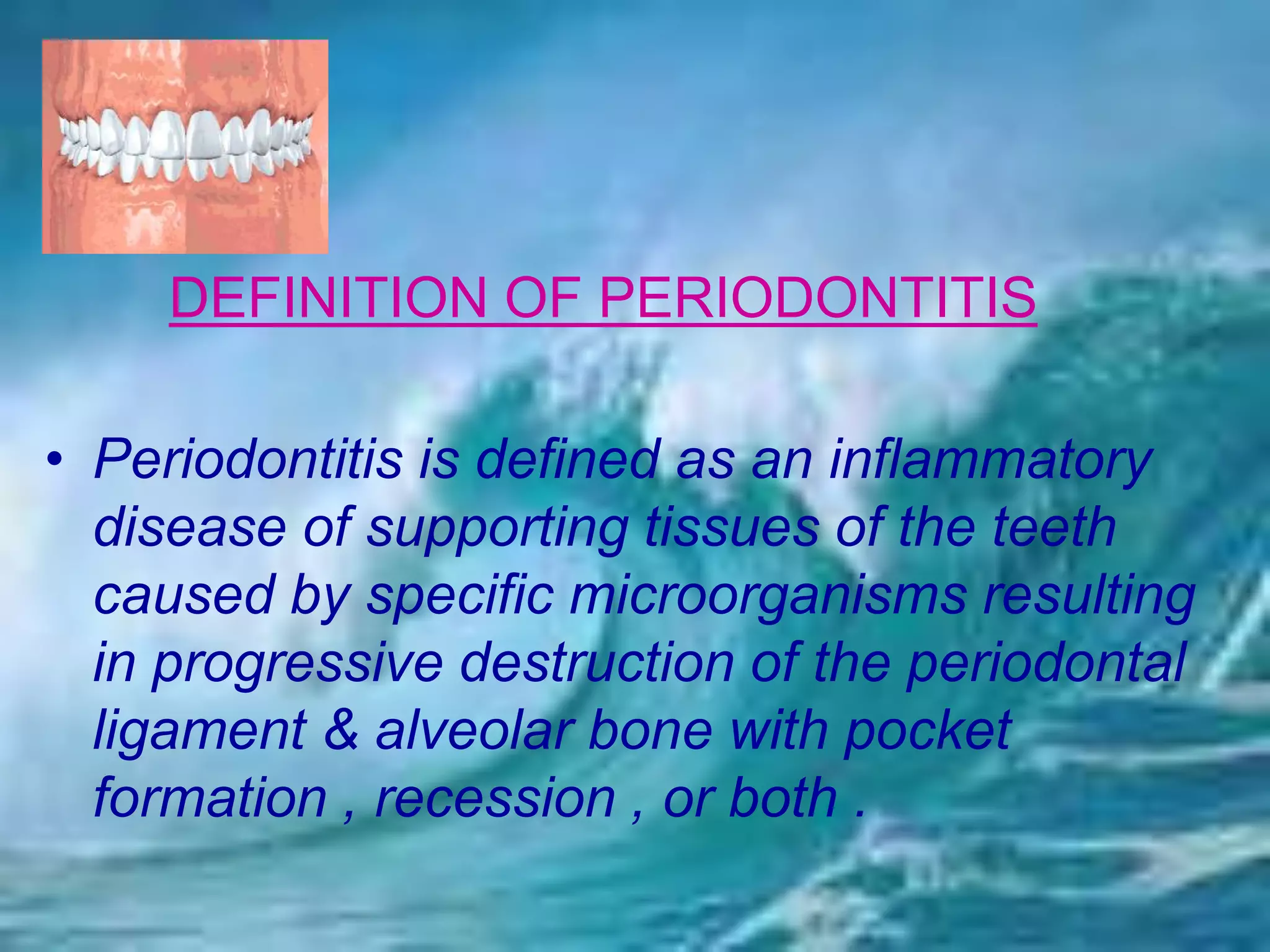 Aggressive periodontitis | PPT