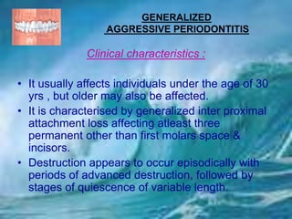 Aggressive periodontitis | PPT