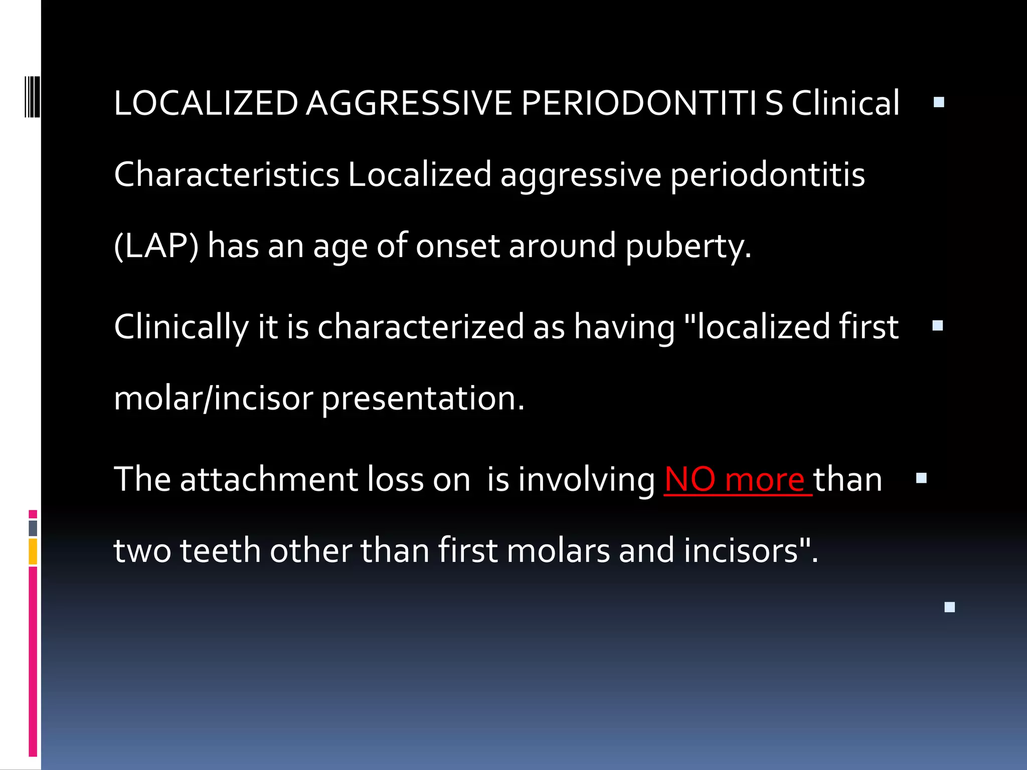 Aggressive periodontitis | PPTX