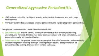 Aggressive periodontitis | PPTX