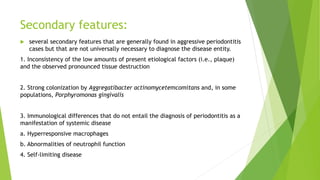 Aggressive periodontitis | PPTX