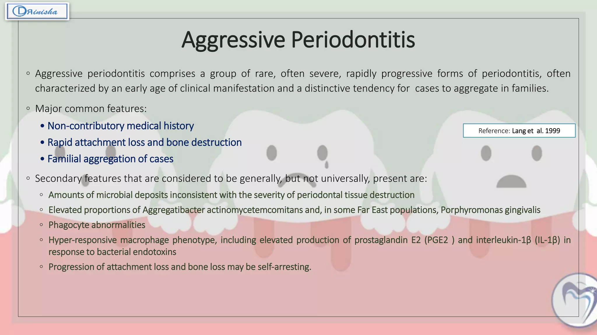 Aggressive periodontitis | PPTX