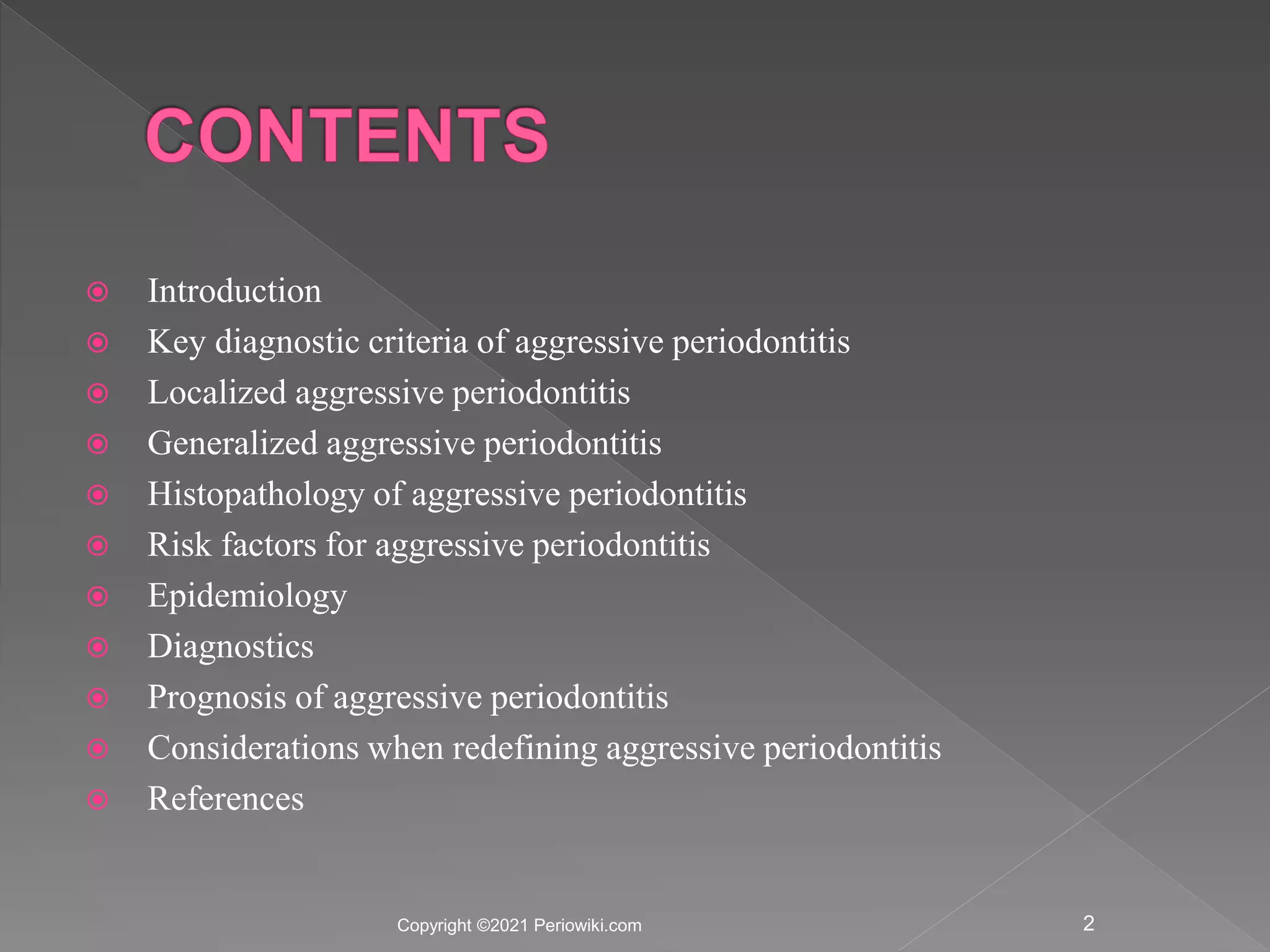 Aggressive periodontitis | PPTX