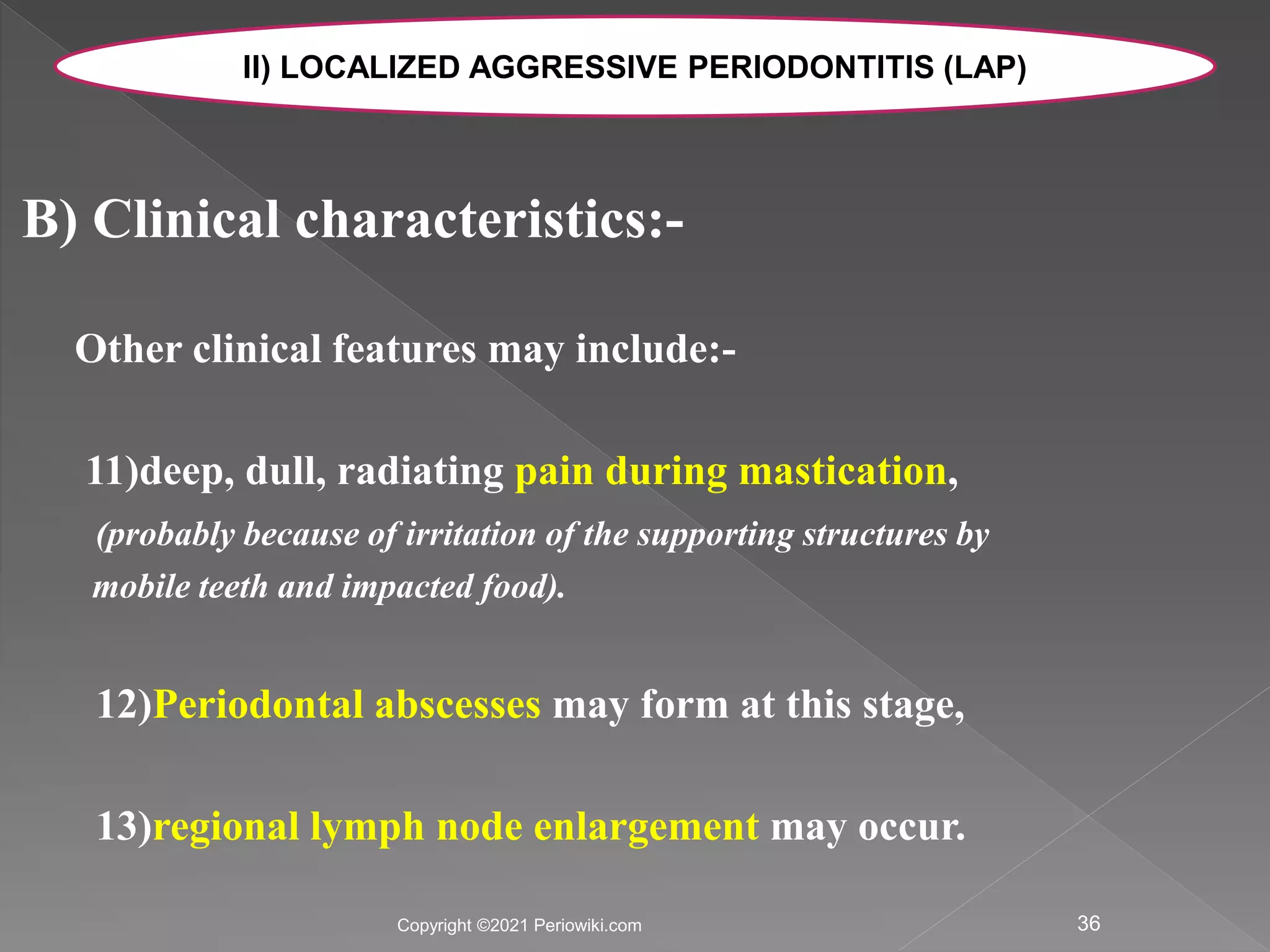 Aggressive periodontitis | PPTX