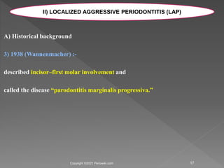 Aggressive periodontitis | PPTX