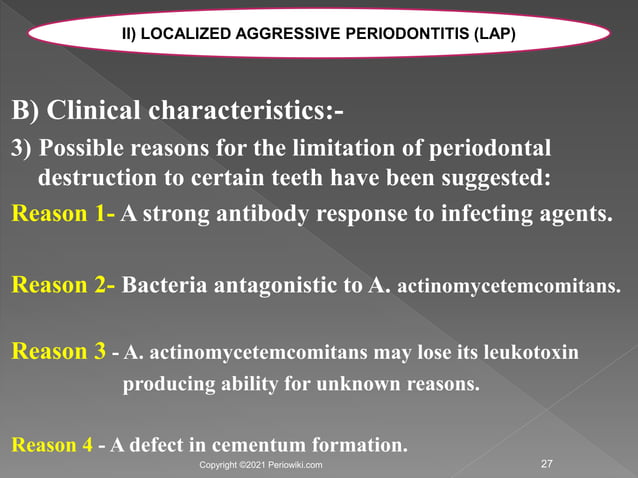 Aggressive periodontitis | PPTX | Dental Health | Diseases and Conditions