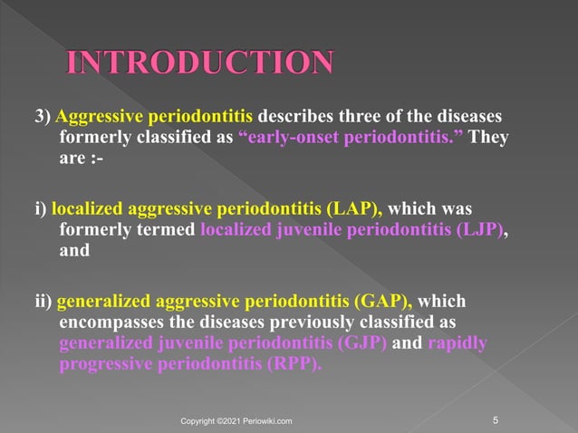 Aggressive periodontitis | PPTX | Dental Health | Diseases and Conditions