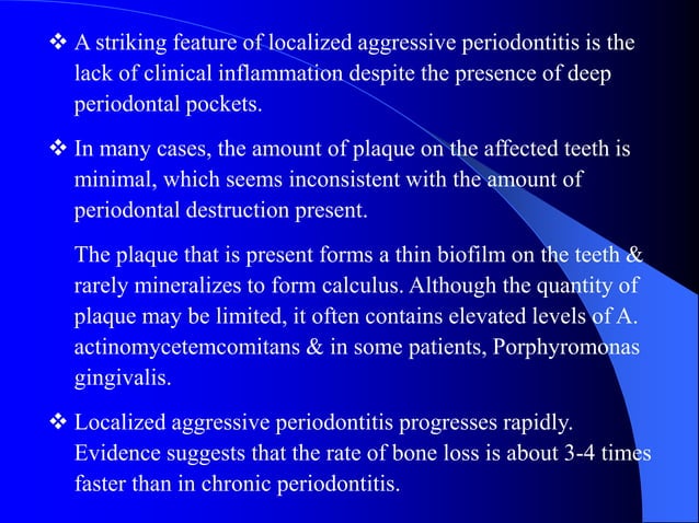 Aggressive periodontitis | PPT