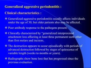 Aggressive periodontitis | PPT