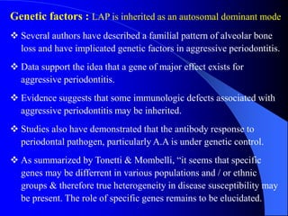 Aggressive periodontitis | PPT | Dental Health | Diseases and Conditions