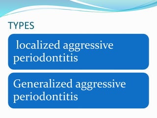 Aggressive periodontitis | PPTX | Dental Health | Diseases and Conditions