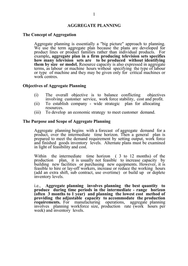 Aggrigate planning copy | DOC