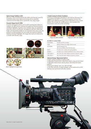 Panasonic AG-HMC151E | PDF