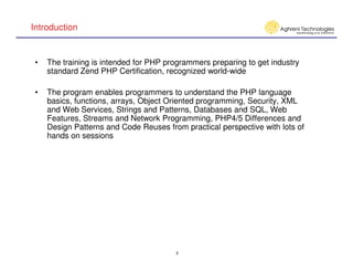 Aghreni Technologies Zend Php Training | PDF | Programming Languages | Computing
