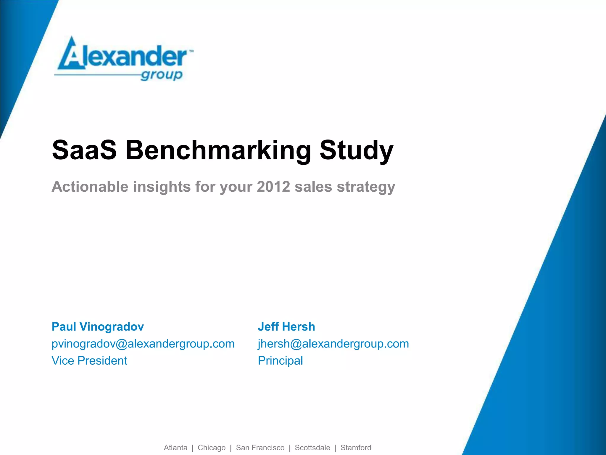 SaaS Benchmarking Study | PPTX