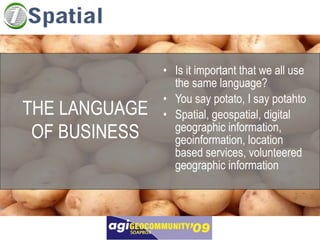 Agi 09 Soapbox Slides 1 Spatial | PPT