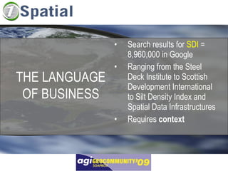 Agi 09 Soapbox Slides 1 Spatial | PPT