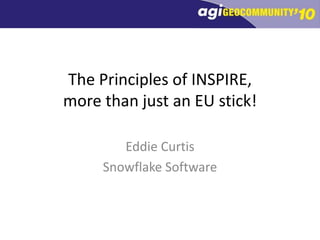 INSPIRE - More than just an EU Stick | PPT