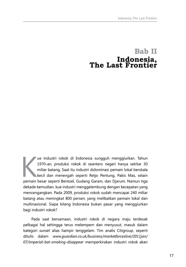 A giant Pack of Lies (Membongkar Raksasa Kebohongan Industri Rokok)