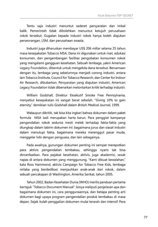 A giant Pack of Lies (Membongkar Raksasa Kebohongan Industri Rokok)