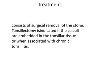 A giant tonsillolith | PPTX