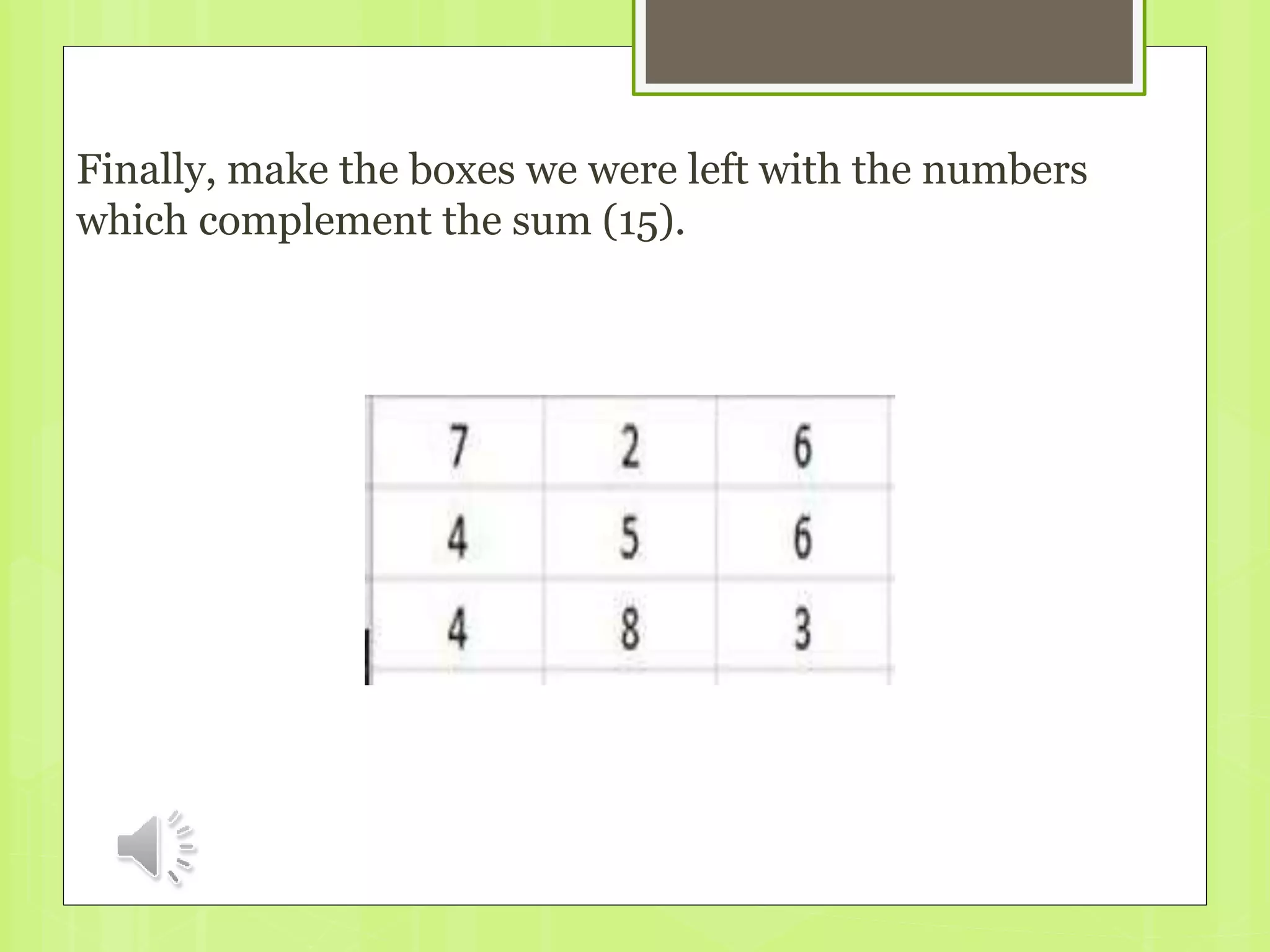 Magic squares | PPT