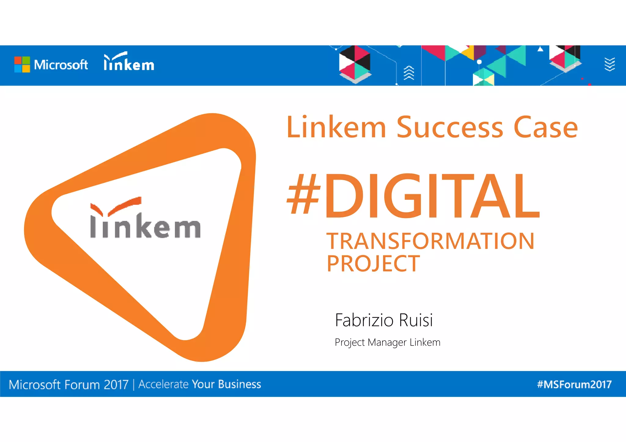 Agic Technology: Linkem Best Practice in Customer Experience | PPT