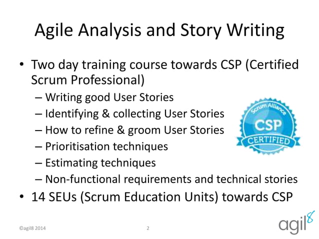 Agil8 Agile Story Writing - Impact Mapping - David Hicks - 30 Oct 2014 ...