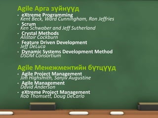 Agile төслийн менежмент | PPTX