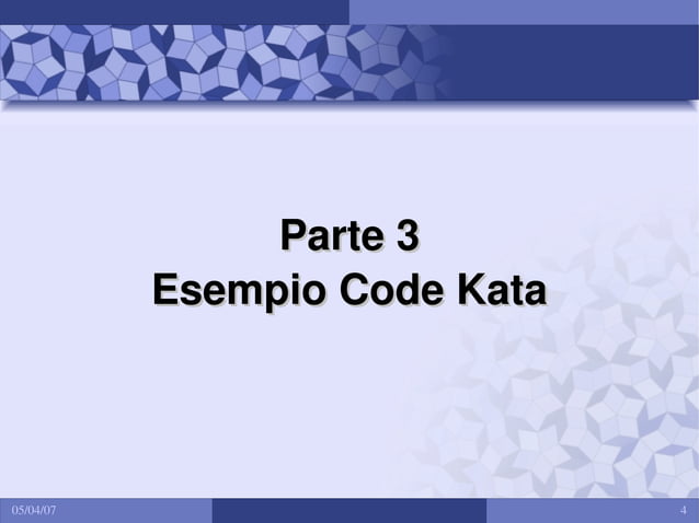 Esempio di code kata | PPT