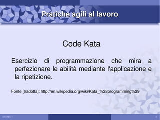 Esempio di code kata | PPT