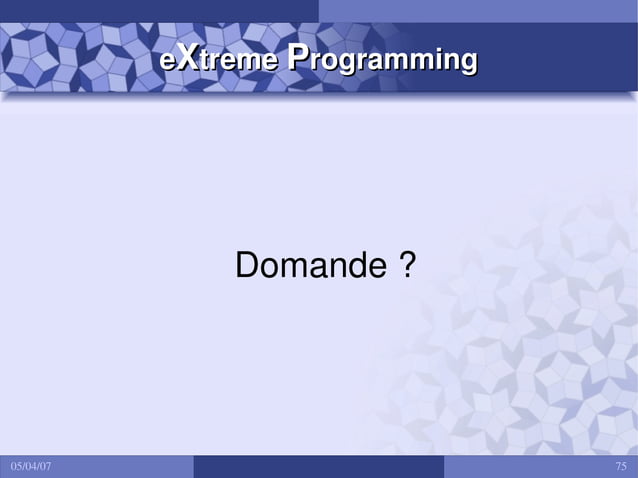 Presentazione eXtreme Programming | PPT