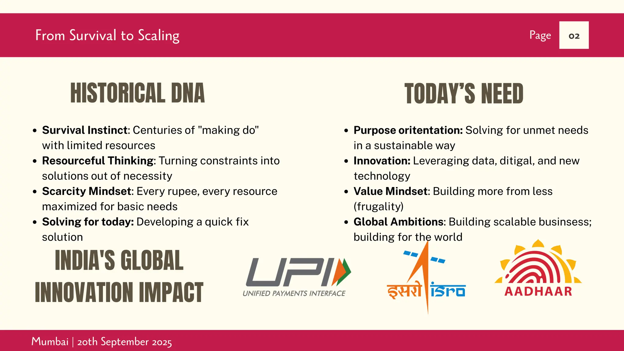 Agile Mumbai 19-20 Sep 2025 | The Frugaad Mantra: India's Value Mindset ...