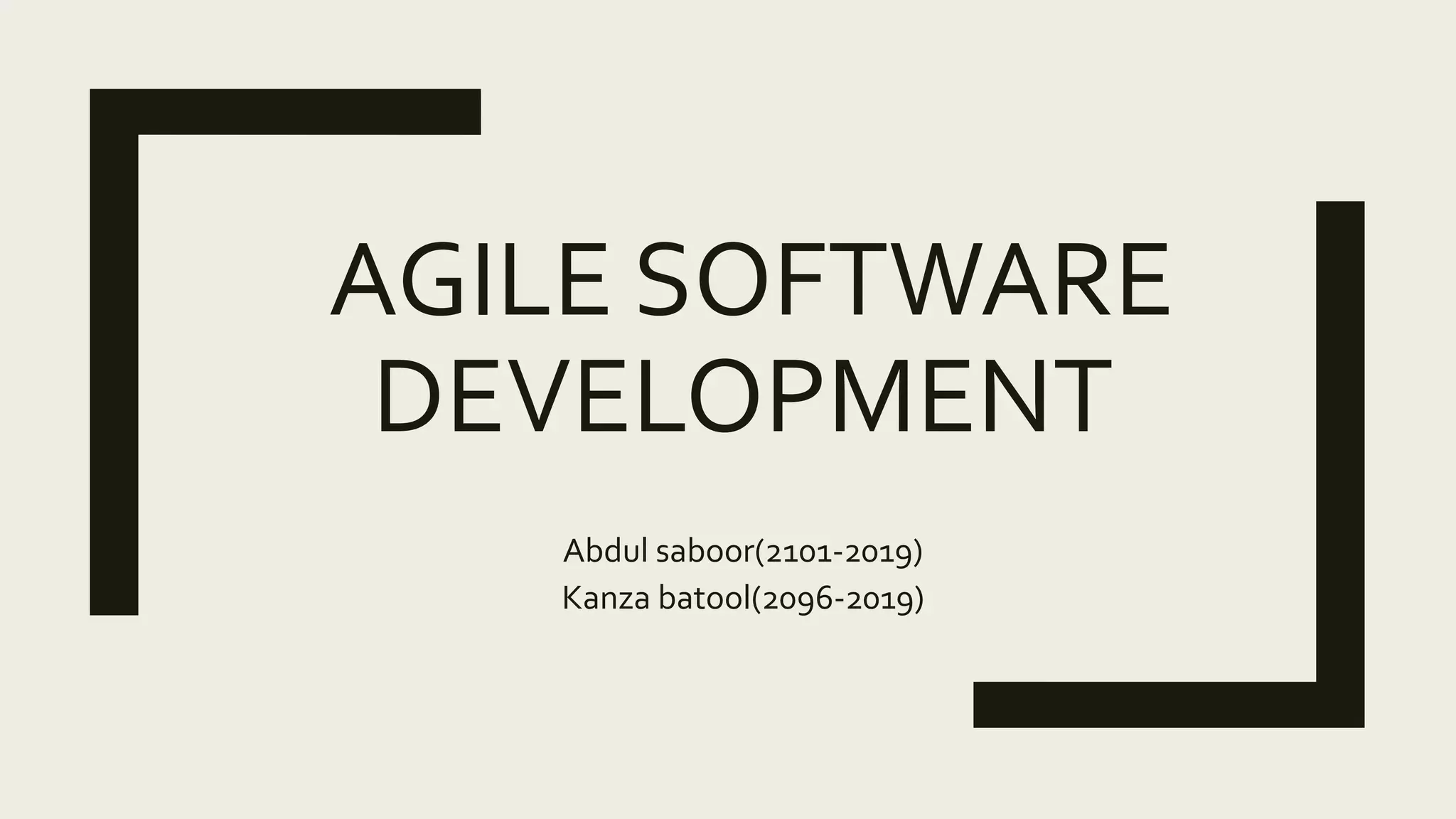 Agile | PPTX