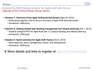 Agile ALM Virtual Study Group Session 1 - Scrum process | PDF