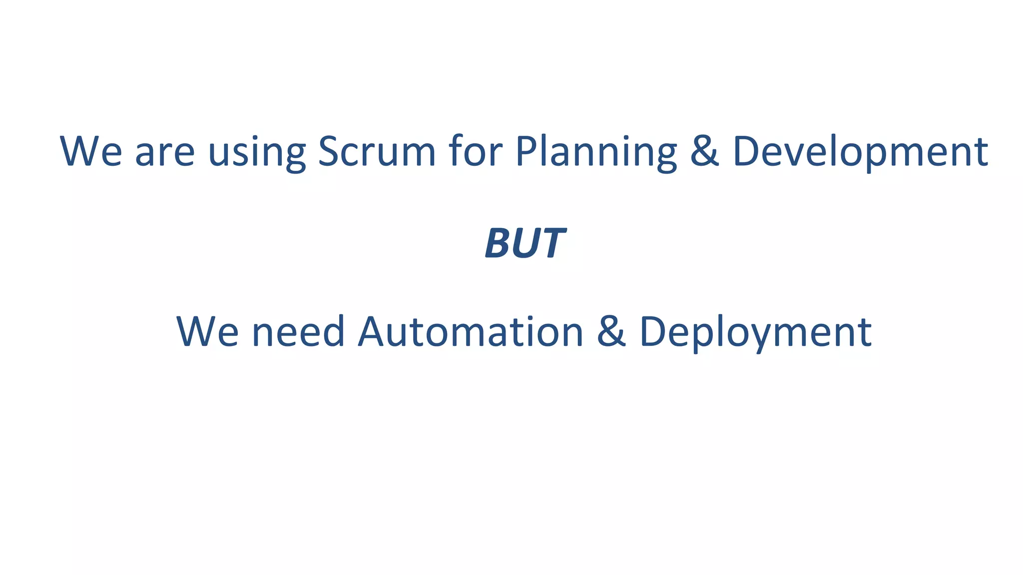 Agile Architecture (Scrum + DevOps) by Milan Chheda | PPT