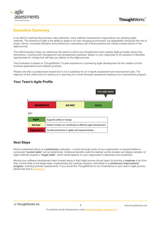 Agile Assessment Version 1.0 | PDF