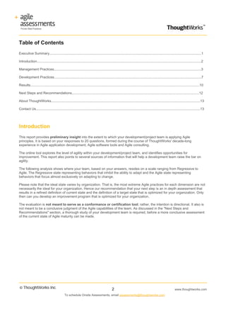 Agile Assessment Version 1.0 | PDF
